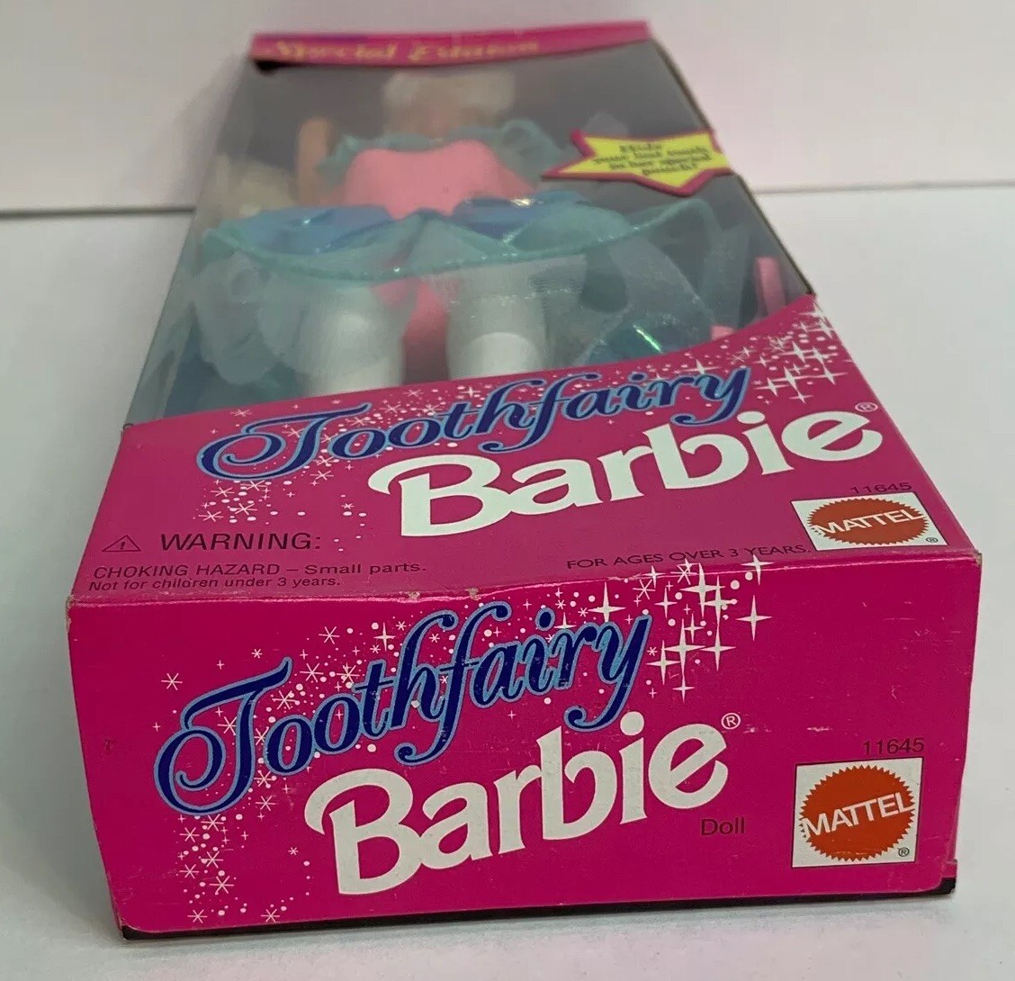Barbie TOOTH FAIRY Doll Wal-Mart Special Edition 1994 Pink Dress #11645 ...
