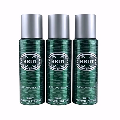 6X Brut Deodorant Original Body Spray 200ml original pack 3014230021404 ...