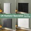 Horizontal Flat Panel Column Designer Radiator Central Heating ...