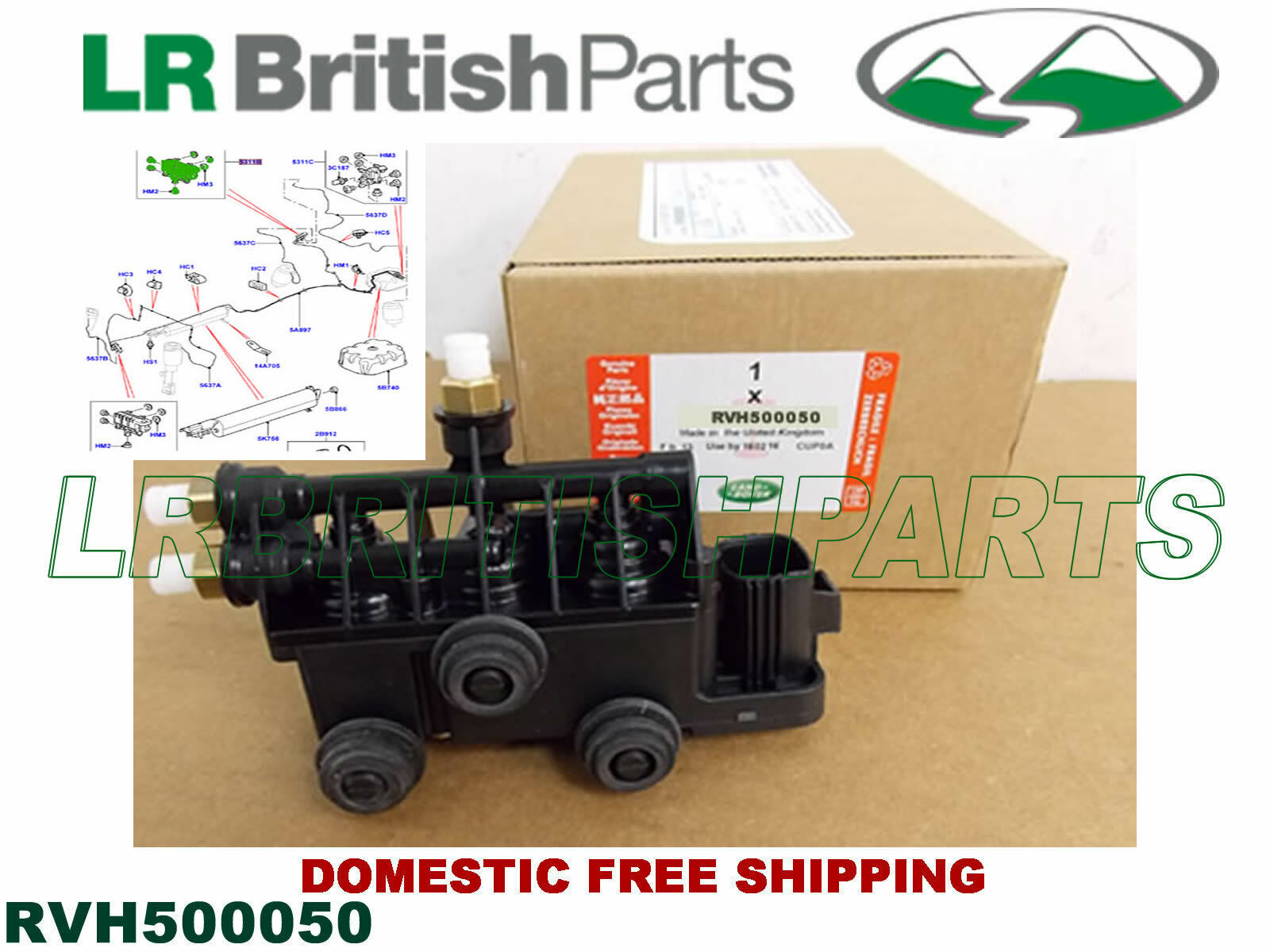 GENUINE LAND ROVER REAR AIR SUSPENSION VALVE RANGE ROVER 06 - 12 NEW ...
