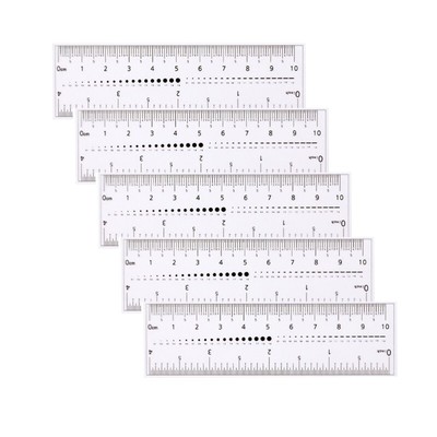 Clear Nail Measure Ruler Practical Manicure Rule Manicure Accessory for ...