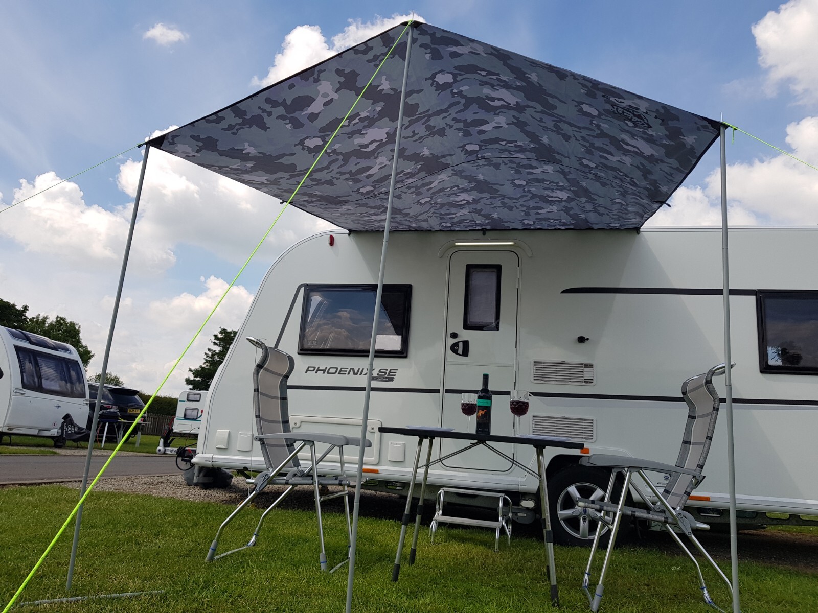Caravan Campervan Awning sun canopy by WILD EARTH CAMO GREY SET 2.4m X ...