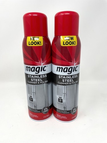 2 - Magic Stainless Steel Cleaner Polish Streak Free Cleans Shines ...