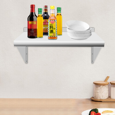New Stainless Steel Commercial Kitchen Wall Shelf Restaurant Shelving ...