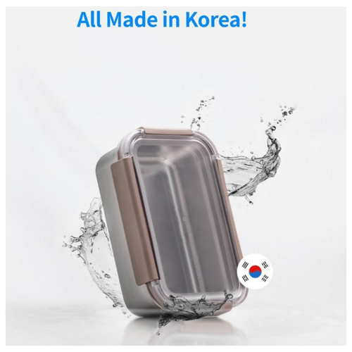 Locknlock Stainless Steel Modular Lunch Box 1.5L / Food Container Korea ...