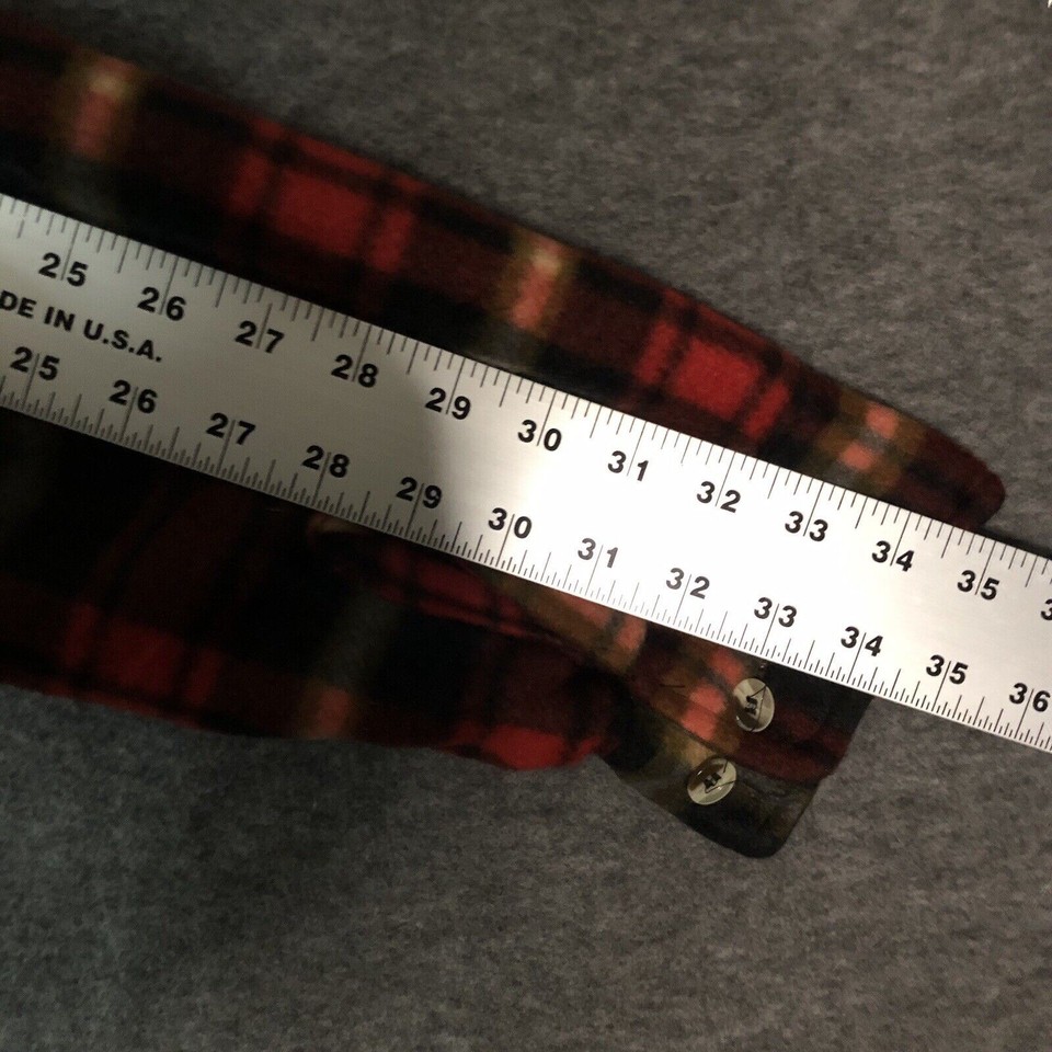 Fourcast Hoodie Men's L Sherpa Lined Plaid Flannel Layered Jacket Soft ...