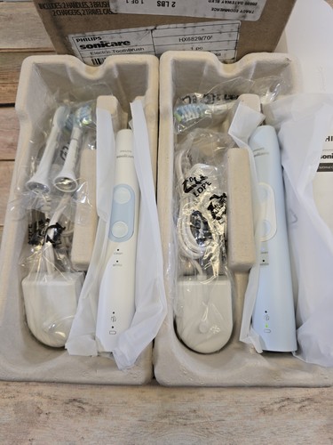 2 New Philips -Sonicare Optimal Clean - HX686P Rechargeable Sonic ...