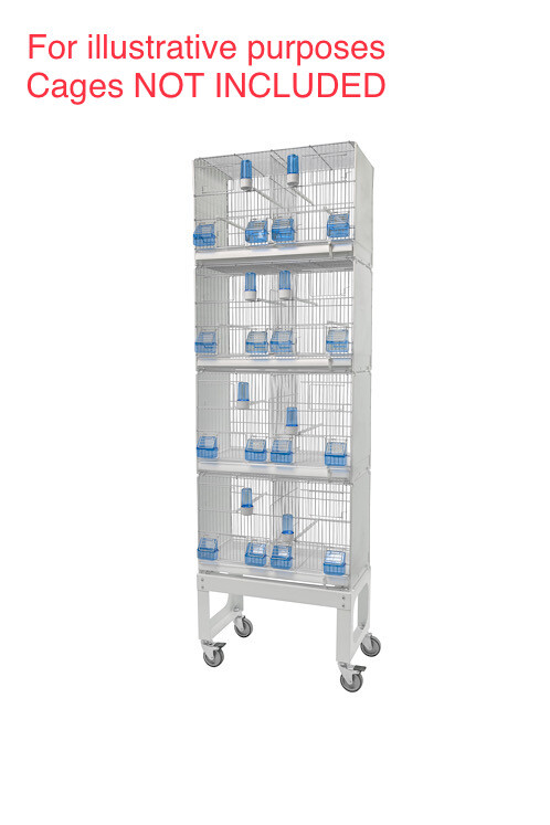 Double Breeding Cage 58cm Italian Quality Cage for Canary, Finch ...