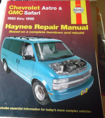 Chevrolet Astro and GMC Safari (85-98) Haynes Repair Manual VERY NICE ...