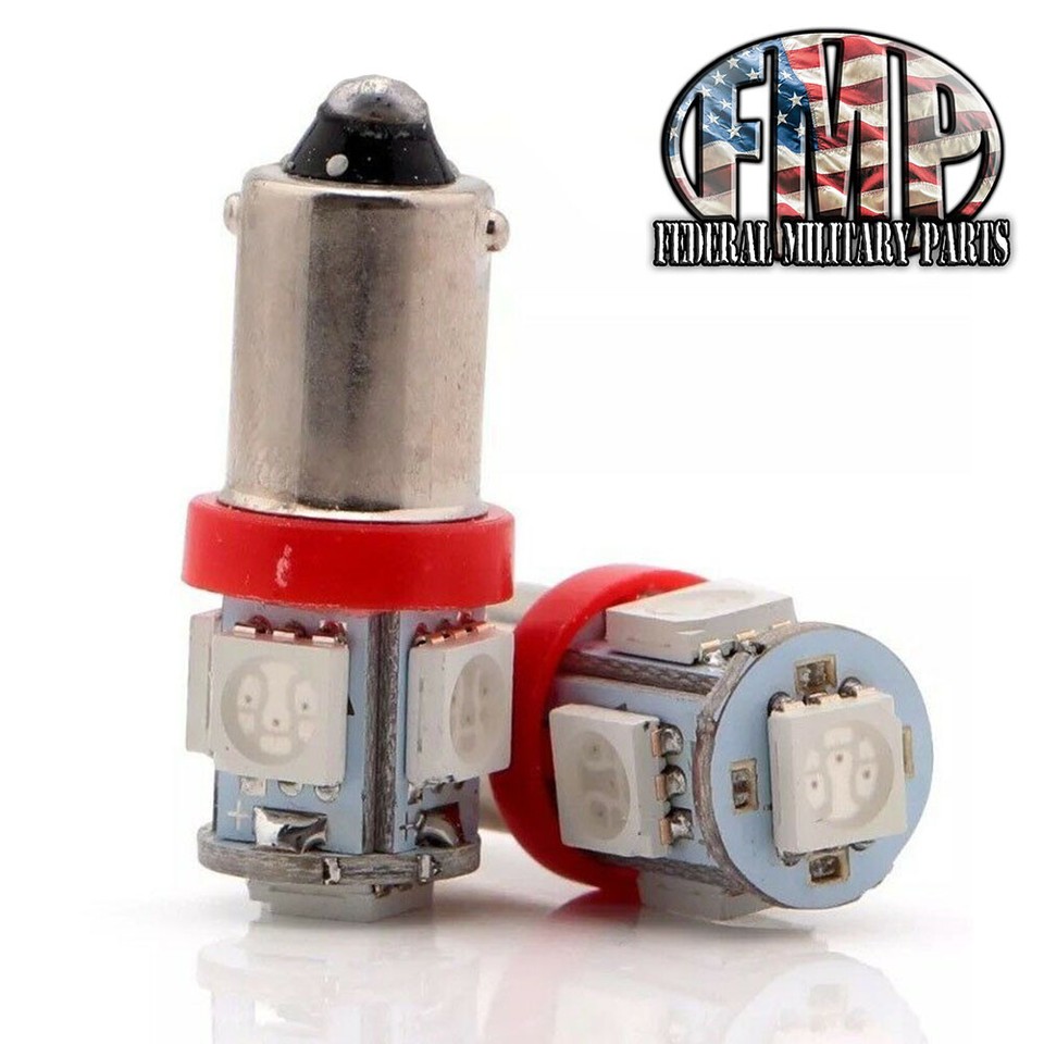 2 Humvee Dash Lights Red Brightest Humvee Bulbs, 24v Led M998 ...