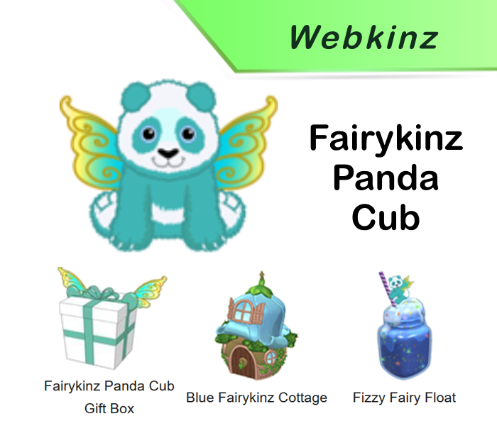 Webkinz Fairykinz Panda Cub [VIRTUAL CODE ONLY] | eBay