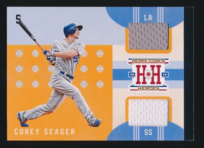COREY SEAGER 2019 PANINI HOMETOWN HEROES DUAL JERSEY *LOS ANGELES ...