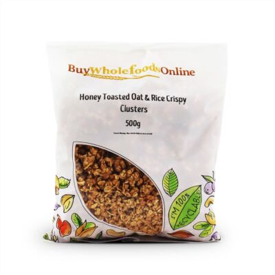 Honey Toasted Oat & Rice Crispy Clusters 500g | BWFO | Free UK Mainland ...