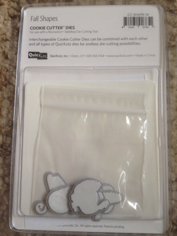 NEW QUICKUTZ THANKSGIVING CC DIE SET FALL SHAPE PIE TURKEY CORN VHTF ...