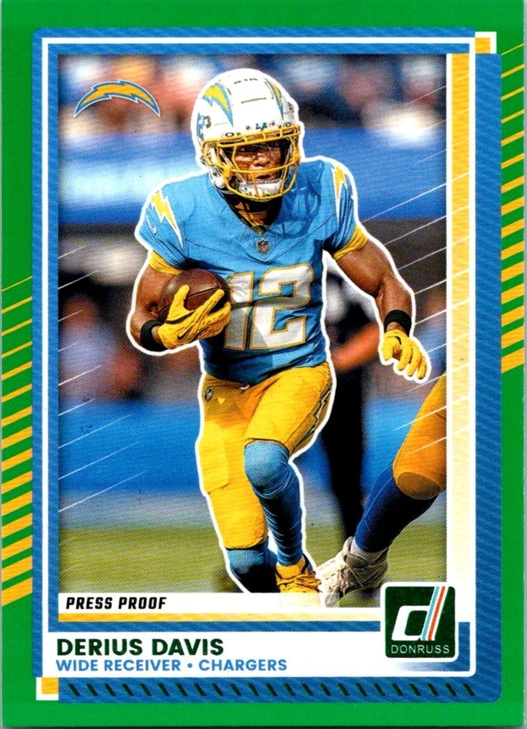2025 Panini Donruss - Derius Davis #149 Press Proof Green for sale ...