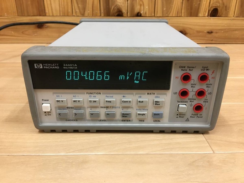 2Day Ship HP Agilent 34401A 6 1/2 Digit Multimeter Tested Japan Hewlett ...