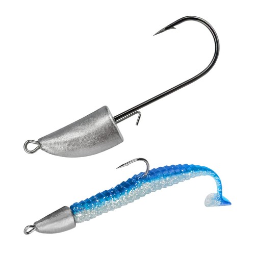 Bullet Jig Heads Swimbait Hooks Bass Fishing Texas Rig Hook Saltwater ...