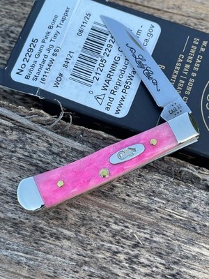 CASE XX * SFO 2025 JIGGED PINK LADY CASE BUBBA GUM TINY TRAPPER KNIFE ...