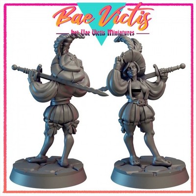 "Landsknecht Girl Bae" Vae Victis Miniatures D&D Frostgrave fantasy ...