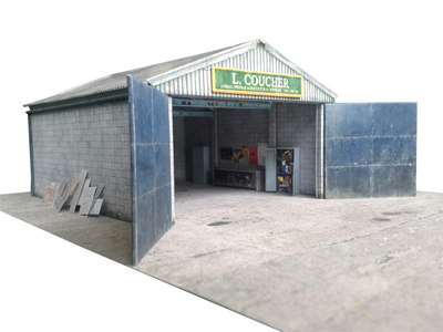 PRE-CUT WORKSHOP GARAGE SHED BARN OUTBUILDING - OO SCALE MODEL RAILWAY ...