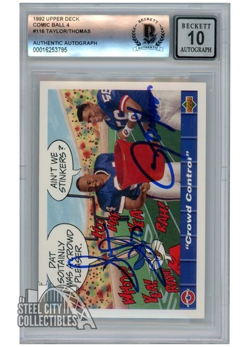 1992 Upper Deck Comic Ball IV - Thurman Thomas, Lawrence Taylor #116 ...