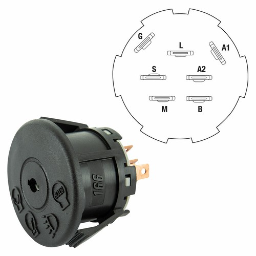 Lawn Mower Ignition Switch, John Deere, Sabre L100 L105 L107, L110 ...