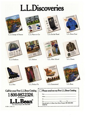 LL Bean Discoveries Apparel Catalogs 1994 Vintage Print Advertisement ...