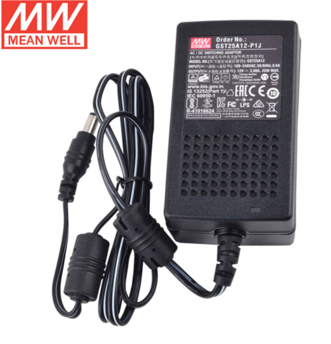 MEANWELL Power Adapter GST25A12-P1J 25W 12V 2.08A | eBay