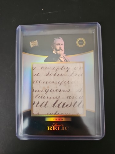 2024 Pieces of the Past 1800s #165 HENRY CLAY FRICK WRITTEN JUMBO RELIC ...