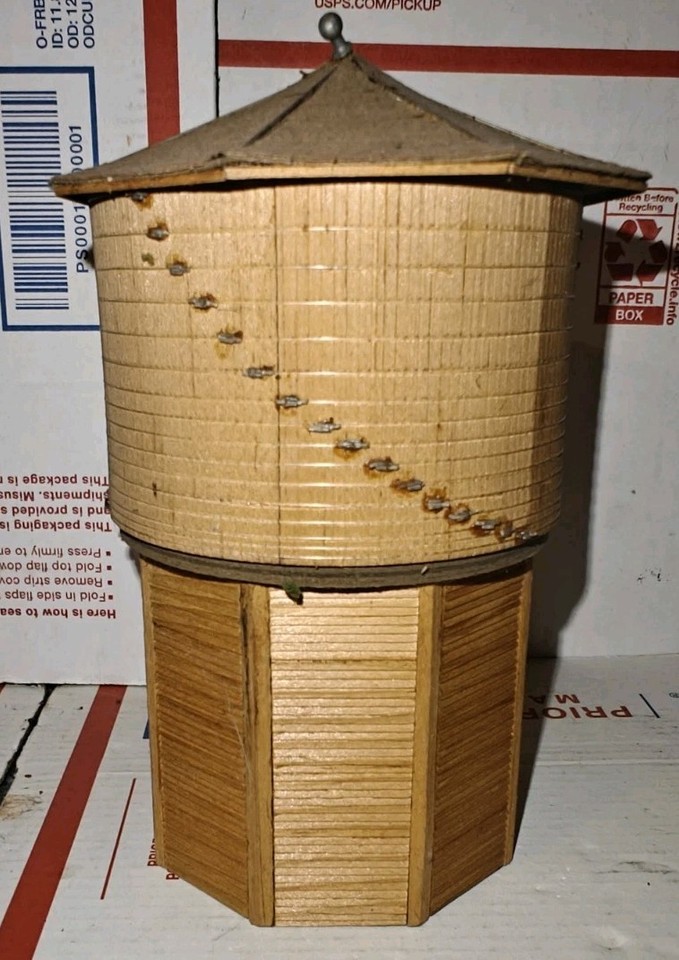 Campbell HO Scale Locomotive Water Tank Tower All Wood **PRE-BUILT** | eBay