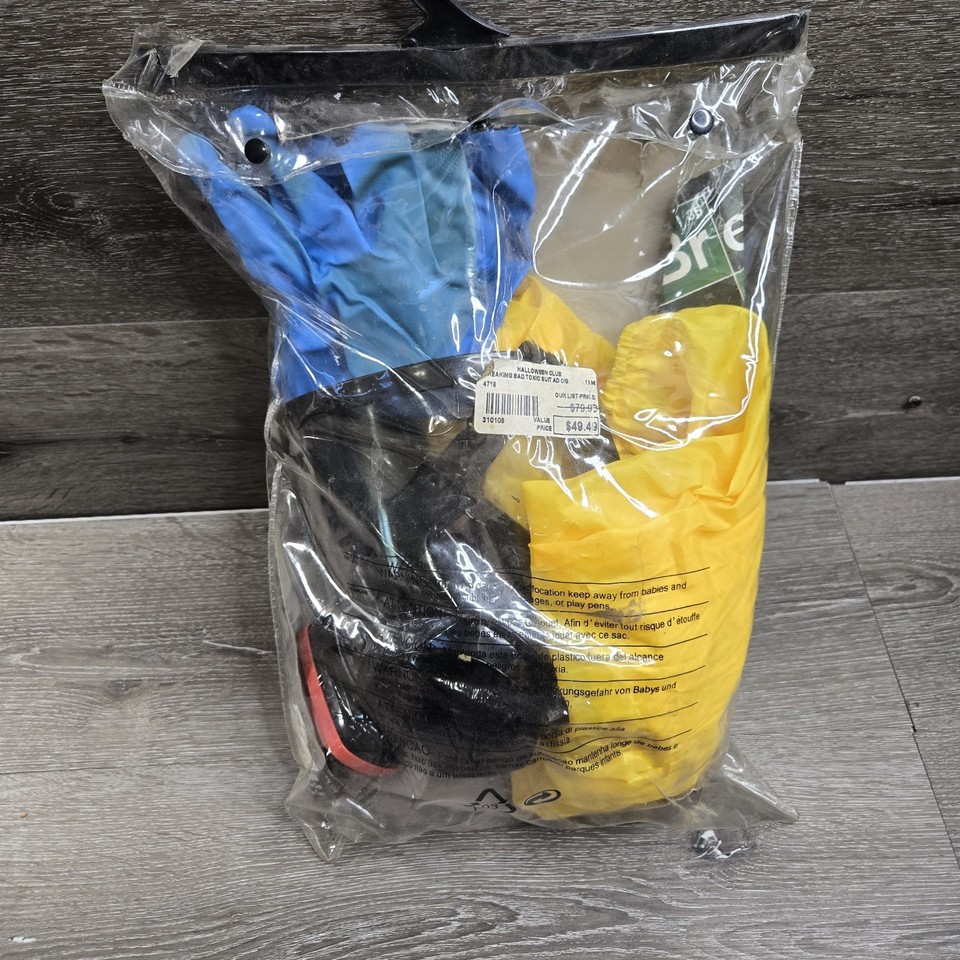 Rasta Imposta Breaking Bad Hazmat Suit Costume One Size Adult 2013 TV ...