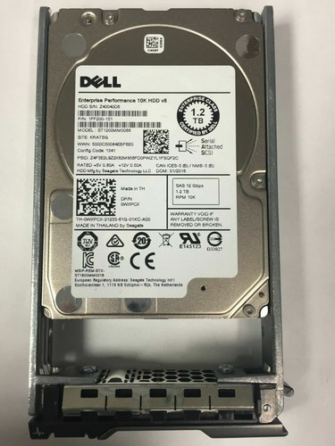 Dell WXPCX ST1200MM0088 1.2TB 10K SAS 12GB/s 2.5 in HDD Hard Drive With ...