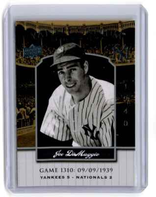 2008 Upper Deck Yankee Stadium Legacy Joe DiMaggio Milwaukee Brewers ...