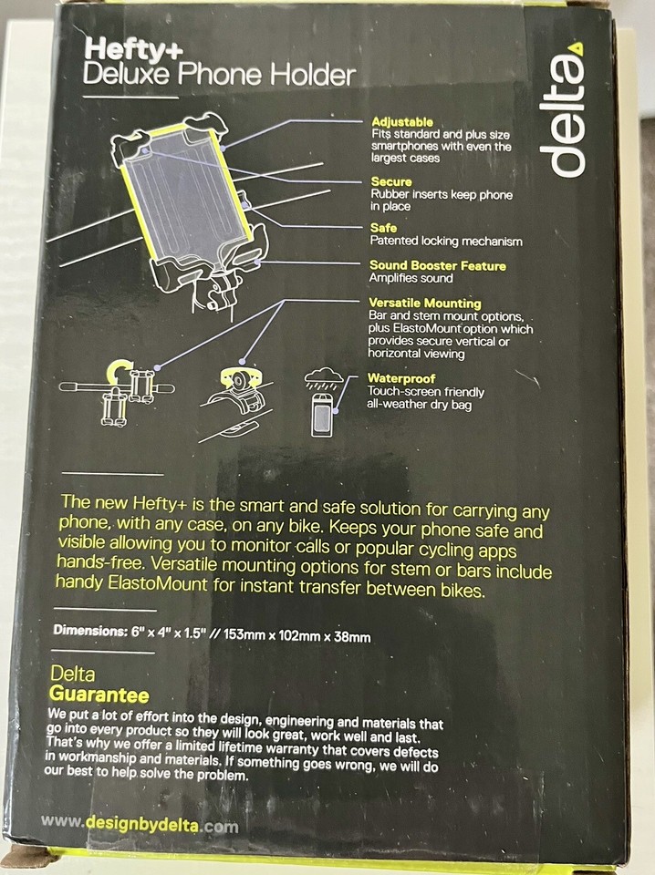 Delta Cycle Hefty + Deluxe Phone Holder | eBay