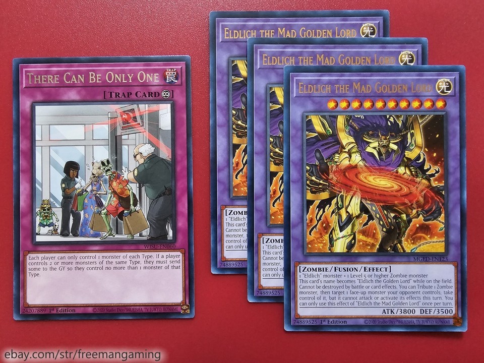 Yugioh Eldlich Deck 43 Cards Golden Land Eldlixir Zombie World ...