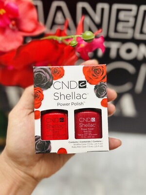 CND Shellac Gel Polish Duo Holliday Set Wildfire - Ruby Ritz. | eBay