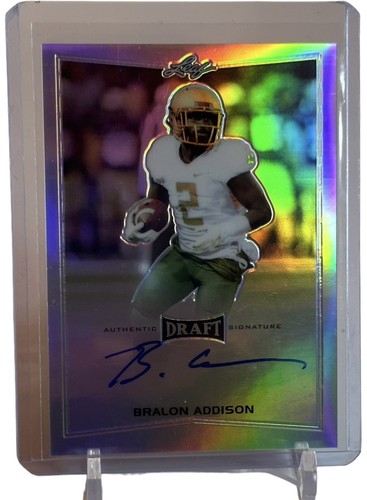 2016 Leaf Draft Bralon Addison Autograph Auto RC Card #ABA1 W/Top Tiger ...