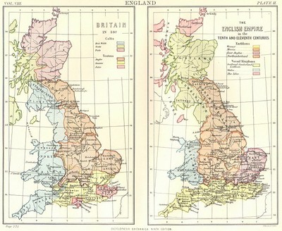 GREAT BRITAIN. in 597 tribes Celts Teutons.English Empire.10-11C earls ...