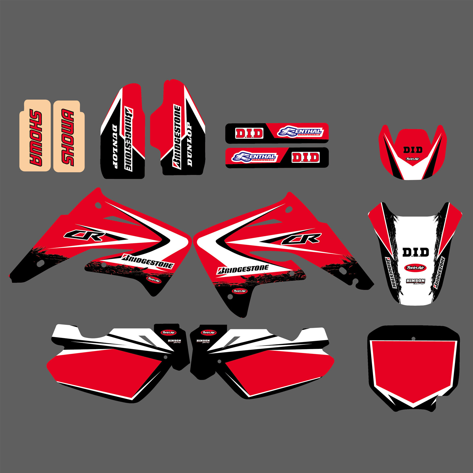 MX Graphics Kit Decals Stickers For Honda CR85 CR 85R CR85R 2003-2010 ...
