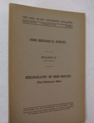 Ohio Biological Survey Bibliography Botany Reference Plants Nature ...