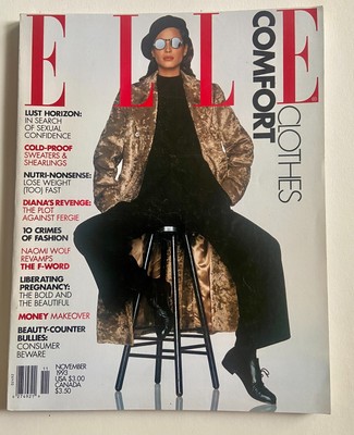 Vtg Elle Magazine November 1999 Christy Turlington Gaultier Versace | eBay