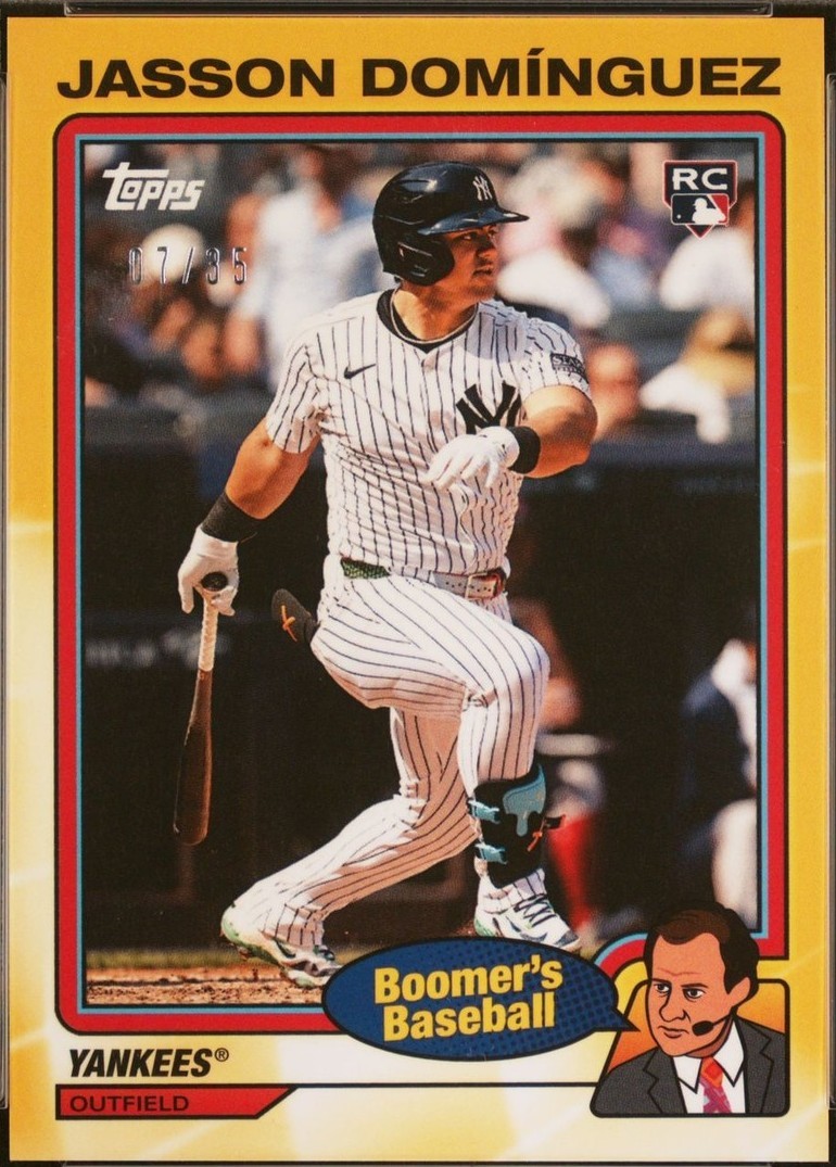 2024 Topps X Chris Berman Boomer's Baseball - Jasson Dominguez #19 ...