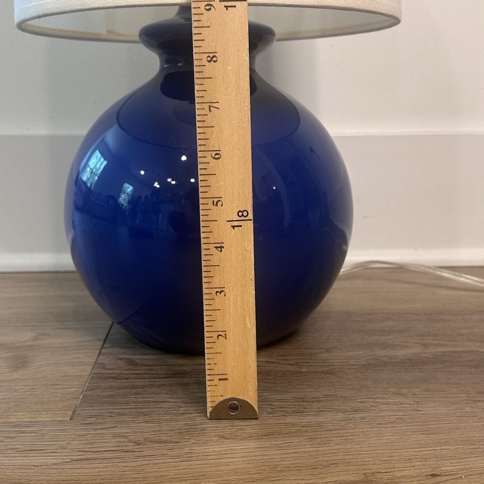 Crate & Barrel The Land of Nob Bubble Gum Blue Table Lamp 9” EUC ...
