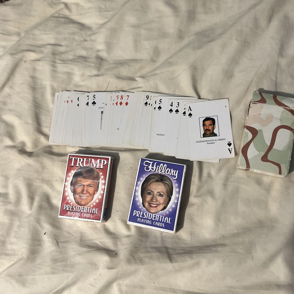 3 Packs Of Political Playing Cards With Terrorist Identification ...