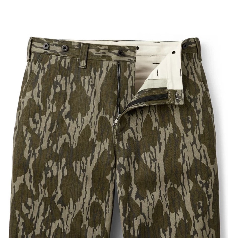 FILSON RUGGED TWILL UTILITY PANTS 20256229 BOTTOM LAND CAMO WAXED MSRP ...
