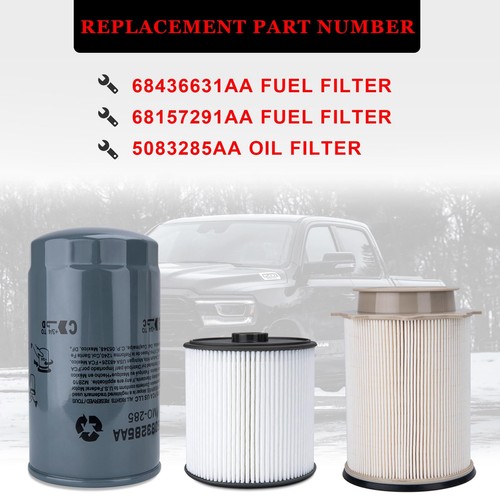 Fuel Filter 6.7 Cummins Diesel 68436631AA 68157291AA 5083285AA Fuel ...