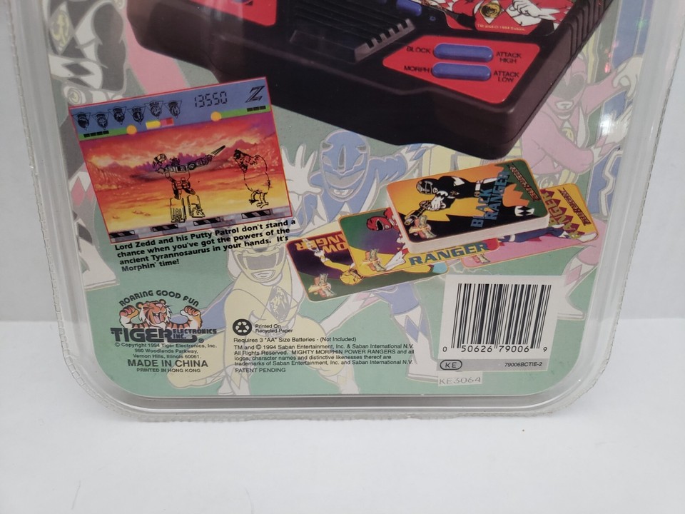 1994 Tiger Electronics Mighty Morphin Power Rangers Tiger Barcodzz ...
