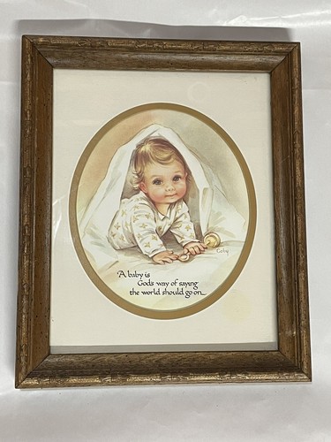Vintage Coby Print Baby Is Gods Way of Saying the World Should Go On ...