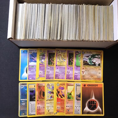 Huge Collection Bulk Lot of 600+ Pokemon Cards Mixed WOTC-XY Vintage HP ...