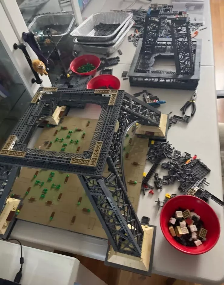 1.5m Eiffel Tower 10307 10001PCs Paris Architecture Model Building ...